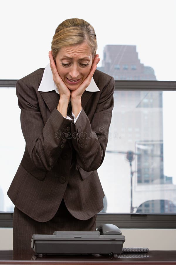 Woman Waiting for Phone Call Stock Image - Image of call, covering ...