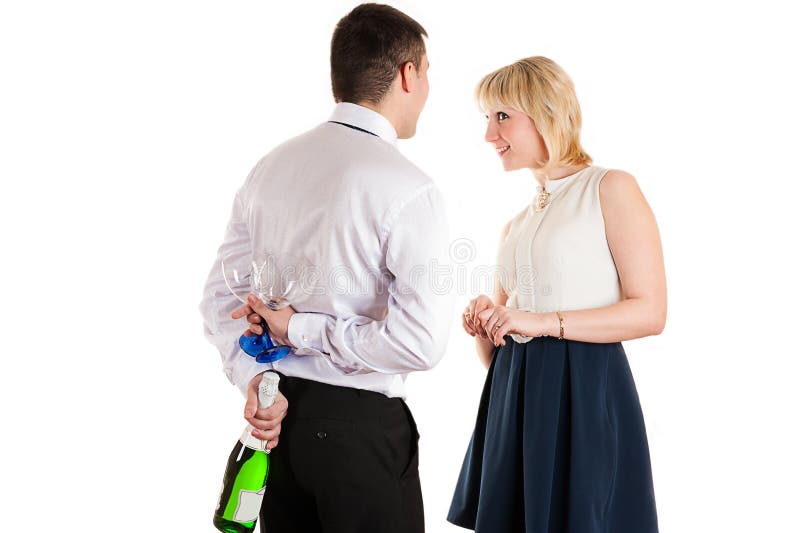 Woman Waiting for a Surprise Stock Image - Image of romance, business ...