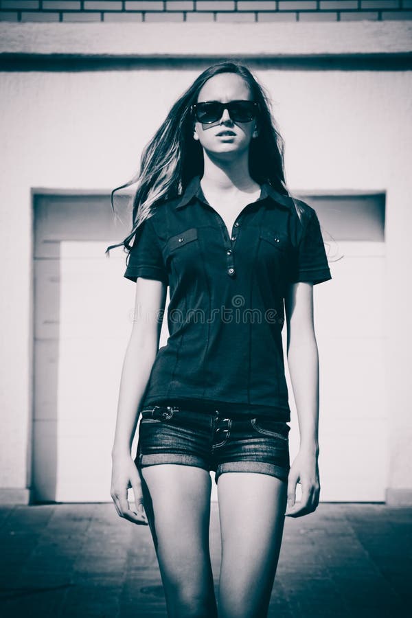 Woman walk stock photo. Image of woman, street, youth - 25311716