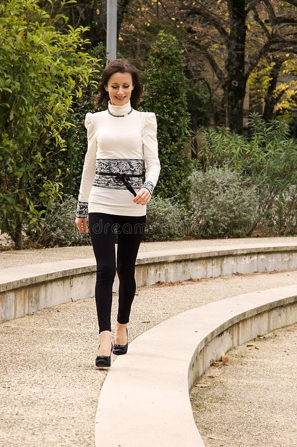 Woman that walk stock photo. Image of leisure, body, cute - 44731850