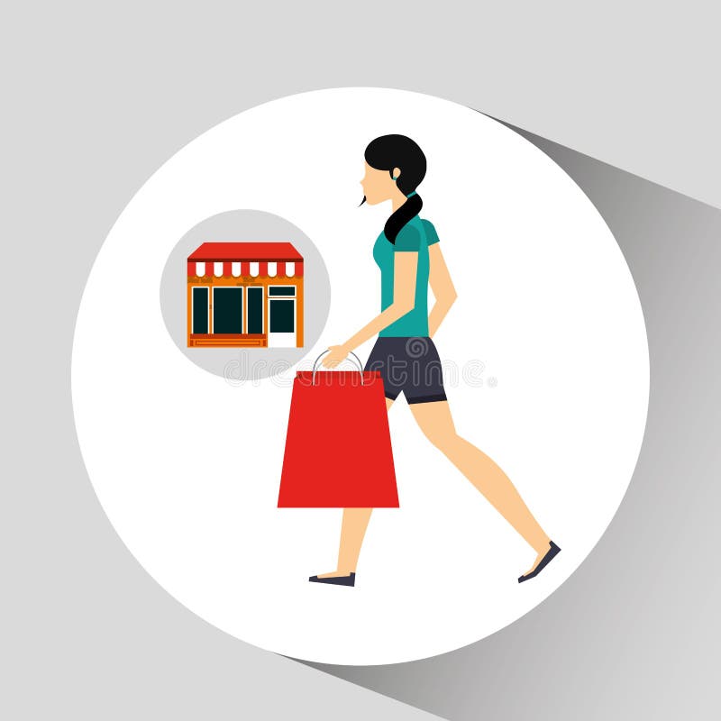 Shopping store icon stock illustration. Illustration of buying - 74213431