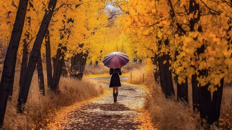 Fall Walking Path Stock Illustrations – 298 Fall Walking Path Stock ...