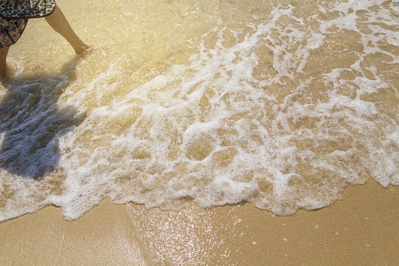 Woman in a wave stock image. Image of seascape, abstract - 187943031