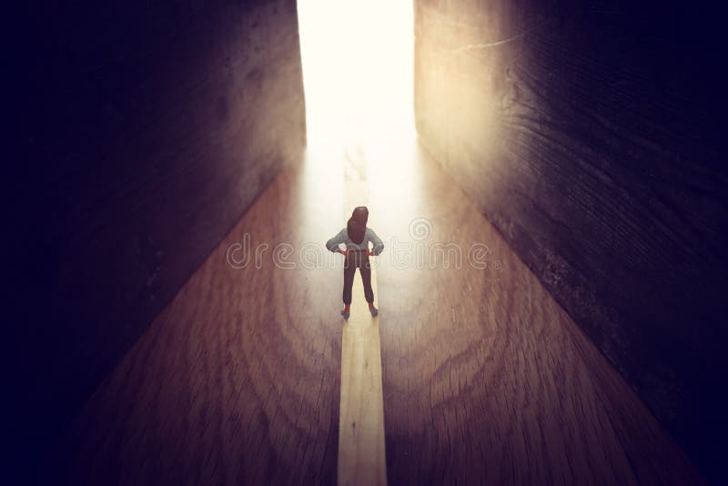 Woman Walks on an Unknown Road Stock Image - Image of expire, unknown ...
