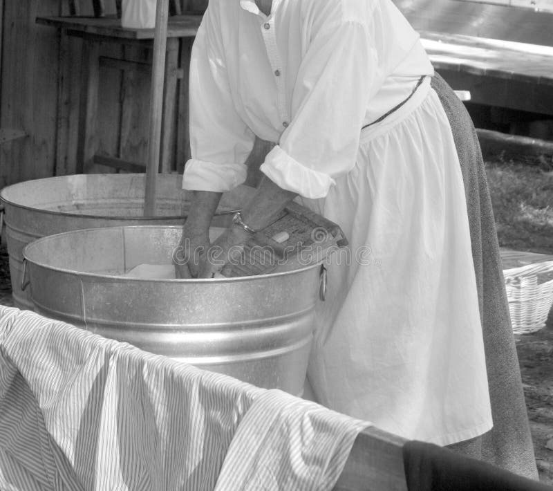 Woman Washing clothes stock photo. Image of washing, wash - 11382102