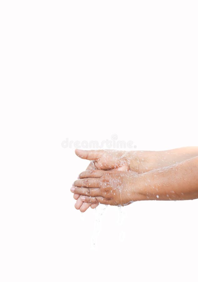 Woman Washing Her Hand in Step by Step Stock Photo - Image of healthy ...