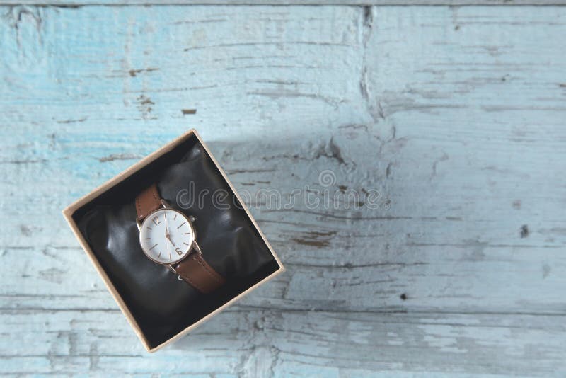 Woman Watch on Box on the Table Stock Photo - Image of elegant, minute ...