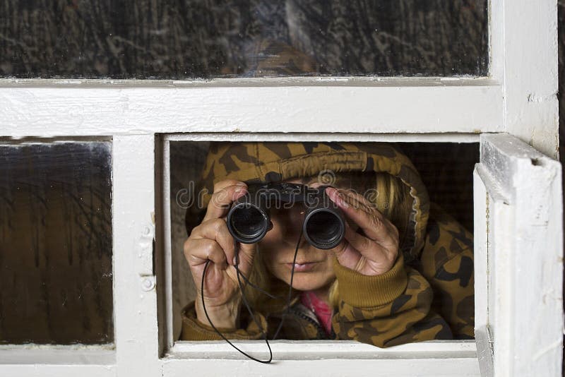 199 Woman Window Binoculars Stock Photos - Free & Royalty-Free Stock ...