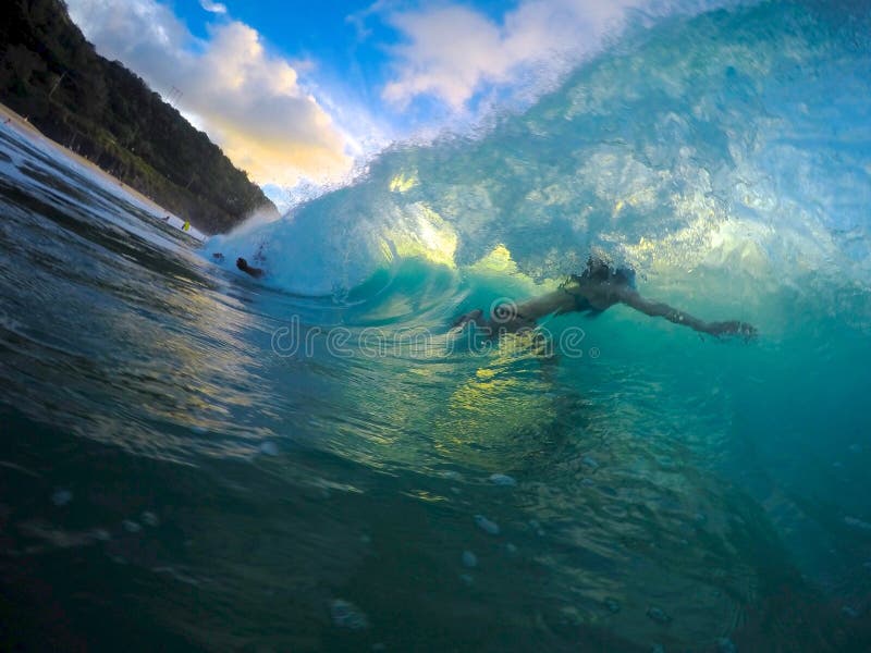 Woman in Wave stock image. Image of north, nature, abstract - 51414939