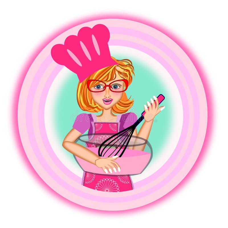 Mom Wearing Apron Stock Illustrations 59 Mom Wearing Apron Stock