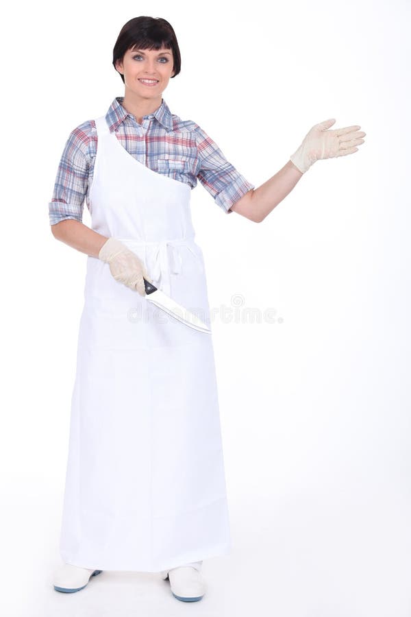 Woman Wearing Butcher Uniform Stock Photos - Free & Royalty-Free Stock ...