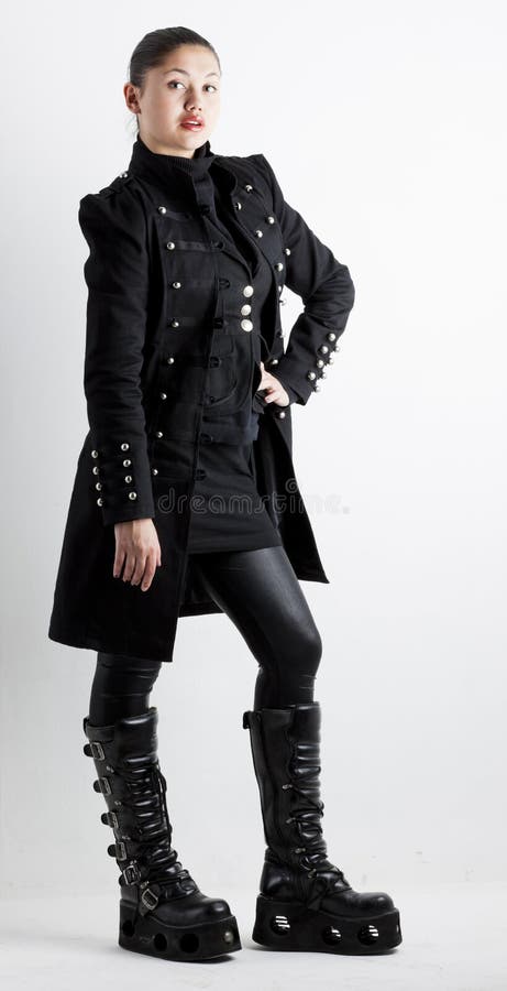 Woman in Extravagant Clothes Stock Image - Image of indoors ...