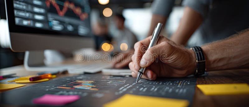 A Woman Wearing Glasses is Looking at a Computer Screen Stock Photo ...