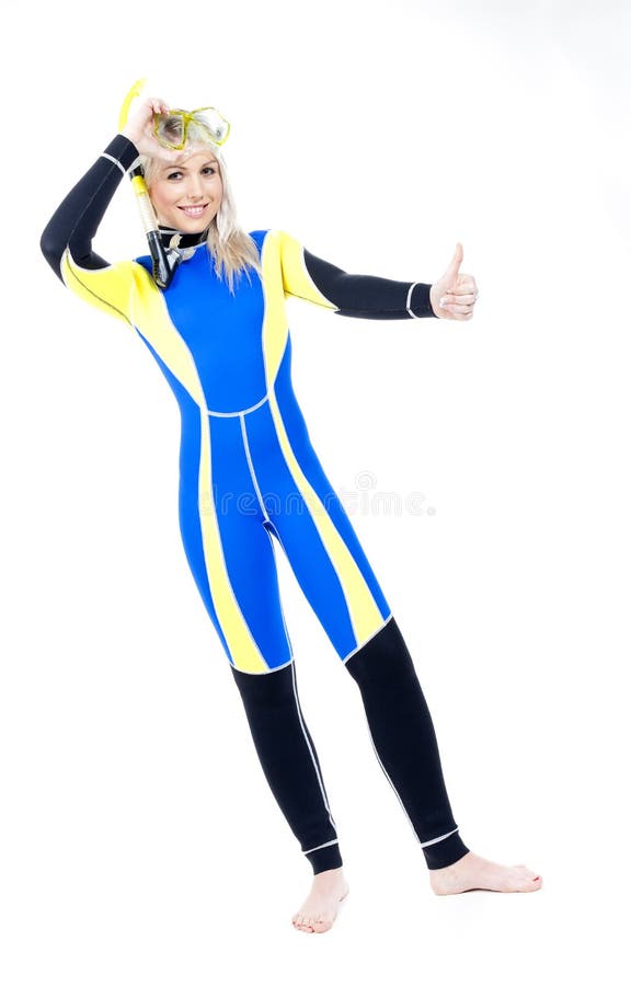 Woman wearing neoprene stock photo. Image of young, indoors - 23868070