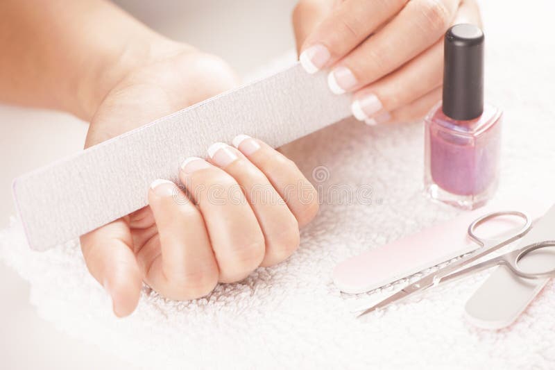 Woman with Well Manicured Nails Stock Image - Image of professional ...