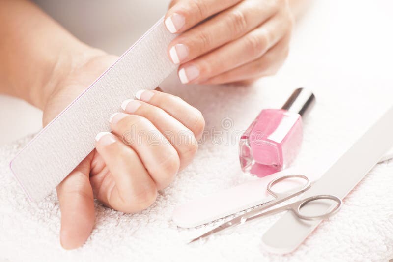 Woman with Well Manicured Nails Stock Photo - Image of specialist ...