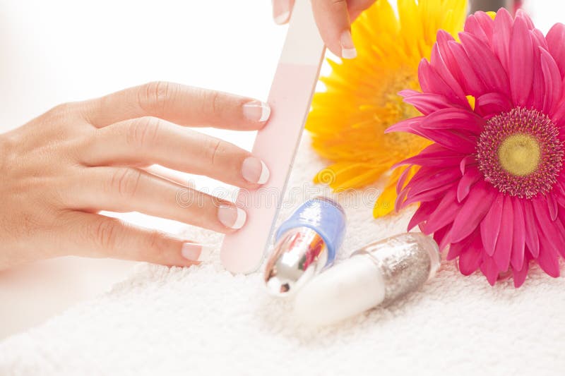 Woman with Well Manicured Nails Stock Photo - Image of light, luxury ...