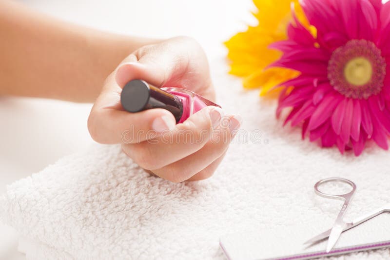 Woman with Well Manicured Nails Stock Photo - Image of manicurist ...