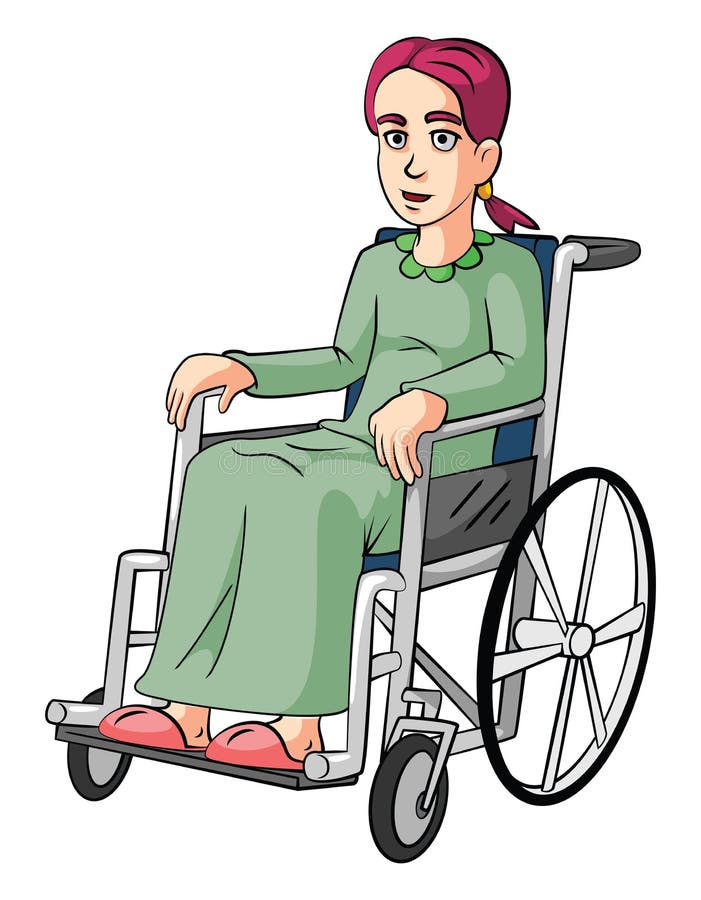 Man with Wheelchair stock vector. Illustration of handicapped - 47880647