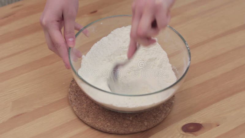 Woman Whisking Batter in Kitchen. Stock Video - Video of hand, chef ...