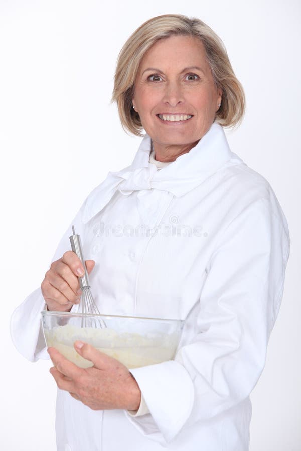Woman whisking mixture stock image. Image of mixer, bake - 37039793
