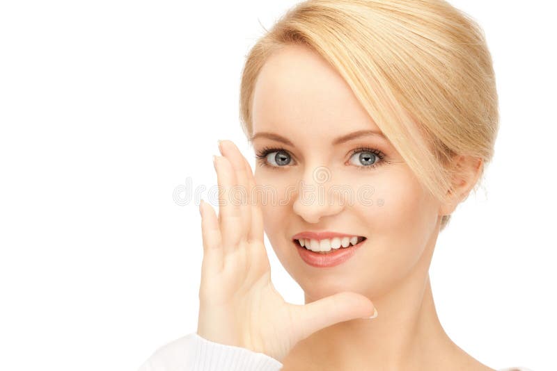 Woman whispering gossip stock photo. Image of communication - 40909340