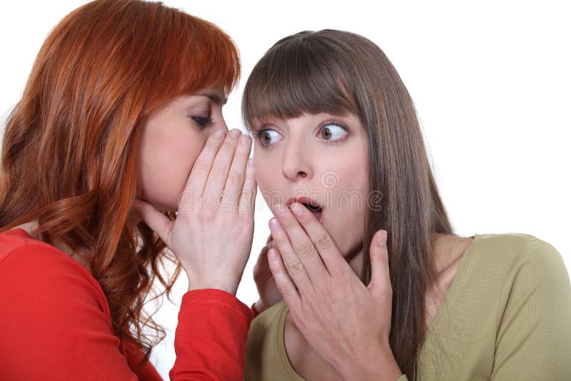 Man Whispering into a Woman S Ear Stock Image - Image of listening ...