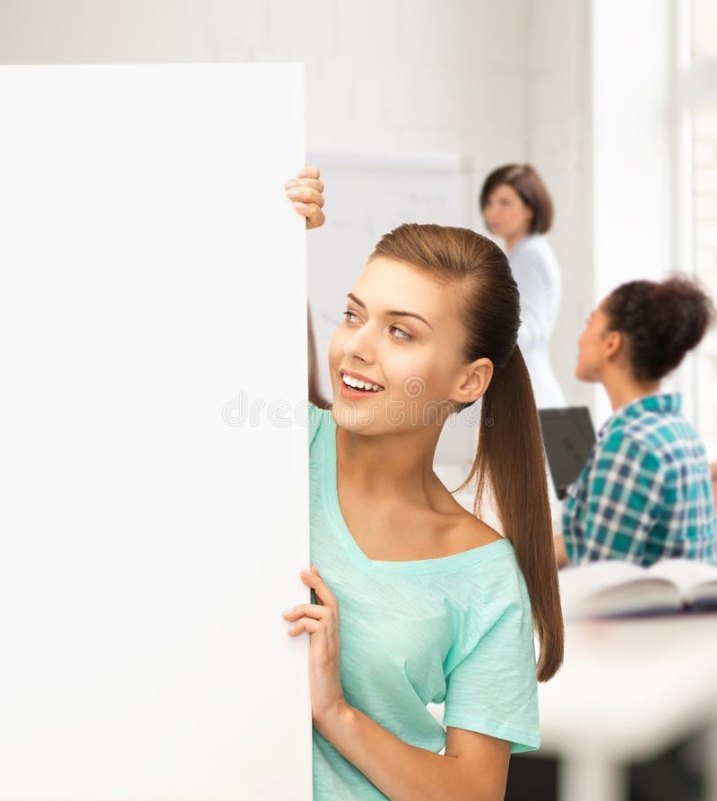 Students Looking At Notice Board Stock Image - Image of reading, notice ...