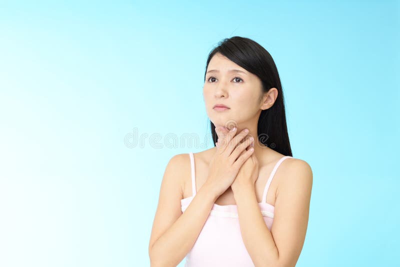 Woman got a cold stock image. Image of care, people - 132213263