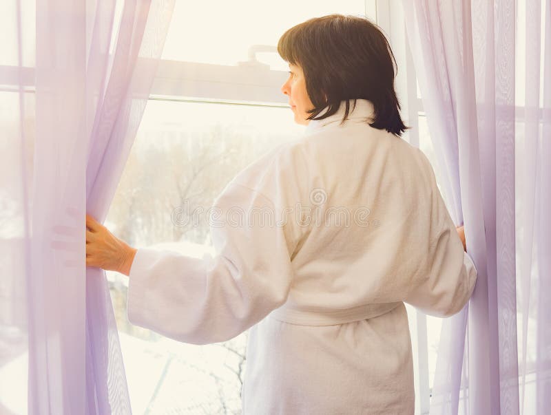 Woman by the Window Sunlight Stock Photo - Image of model, calm: 112491650