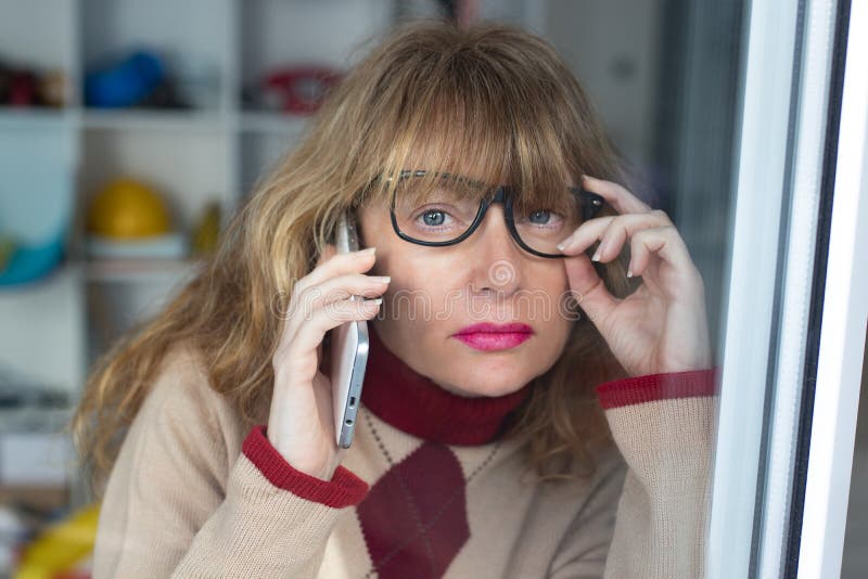 Meeting Blonde Woman Behind Glass Stock Photos - Free & Royalty-Free ...