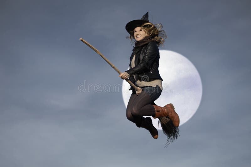 145 Witch Riding Broom Stock Photos - Free & Royalty-Free Stock Photos ...