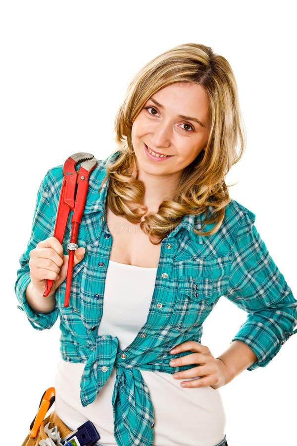 Woman at work stock photo. Image of girl, woman, industry - 21635424