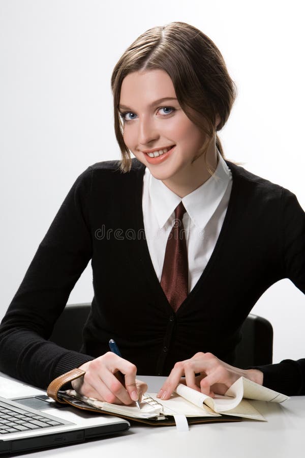 Woman at work stock photo. Image of girl, education, executive - 6473190