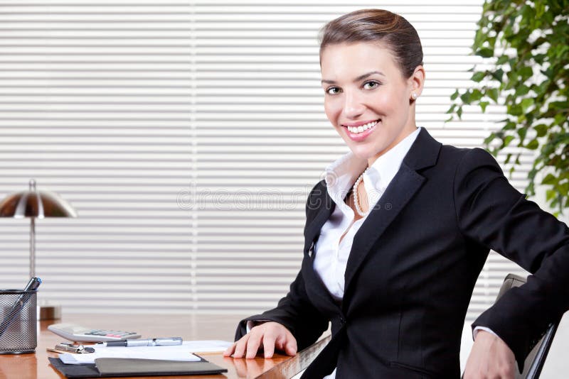 Woman at Work in Suit stock image. Image of woman, attractive - 17292671