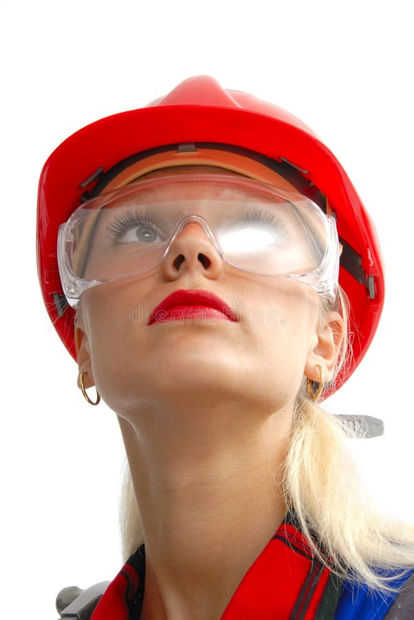 Woman worker stock image. Image of work, worker, protecting - 2594143
