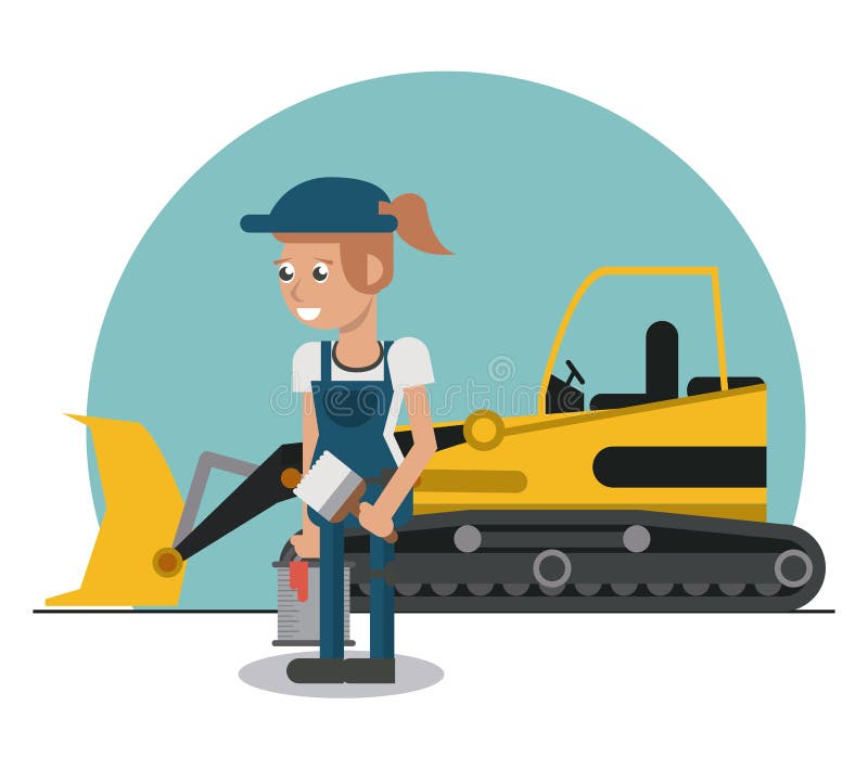 Cartoon Backhoe Man Stock Illustrations – 47 Cartoon Backhoe Man Stock ...