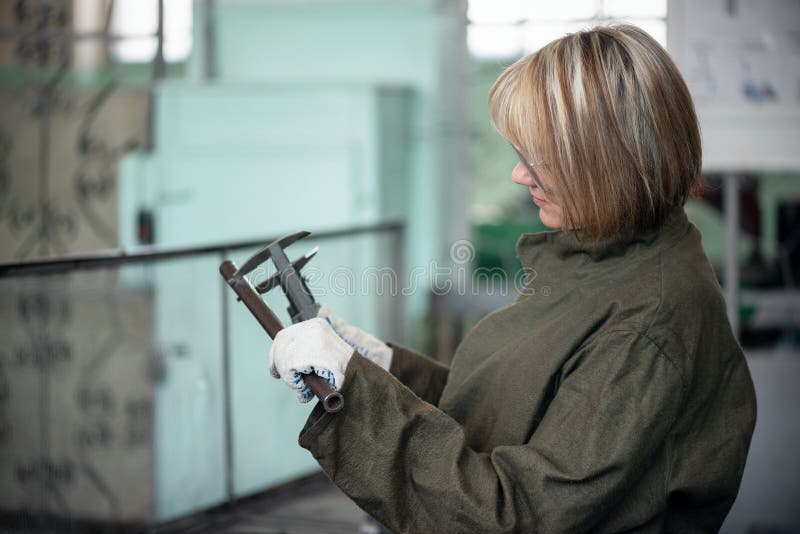 Factory worker. stock photo. Image of process, detail - 177059820