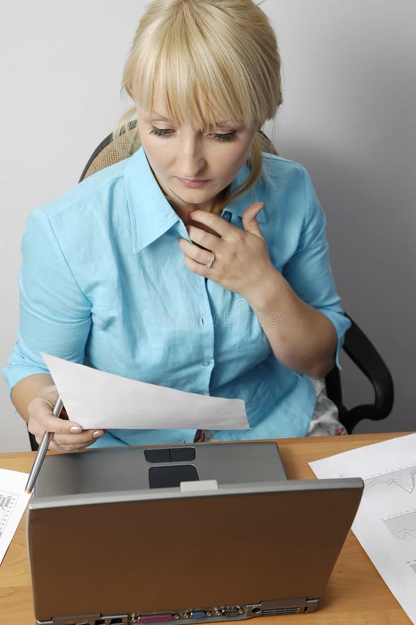 Woman working stock photo. Image of connection, portrait - 152016
