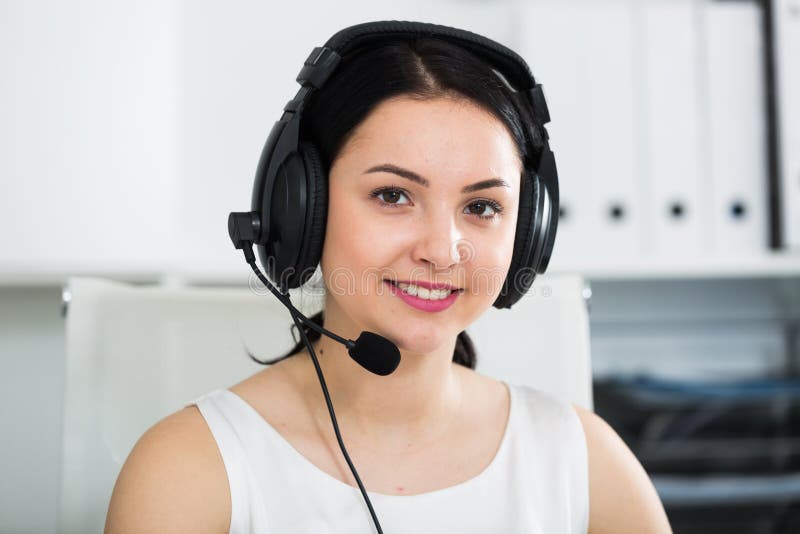 Woman Working in Call-center Stock Photo - Image of activity ...