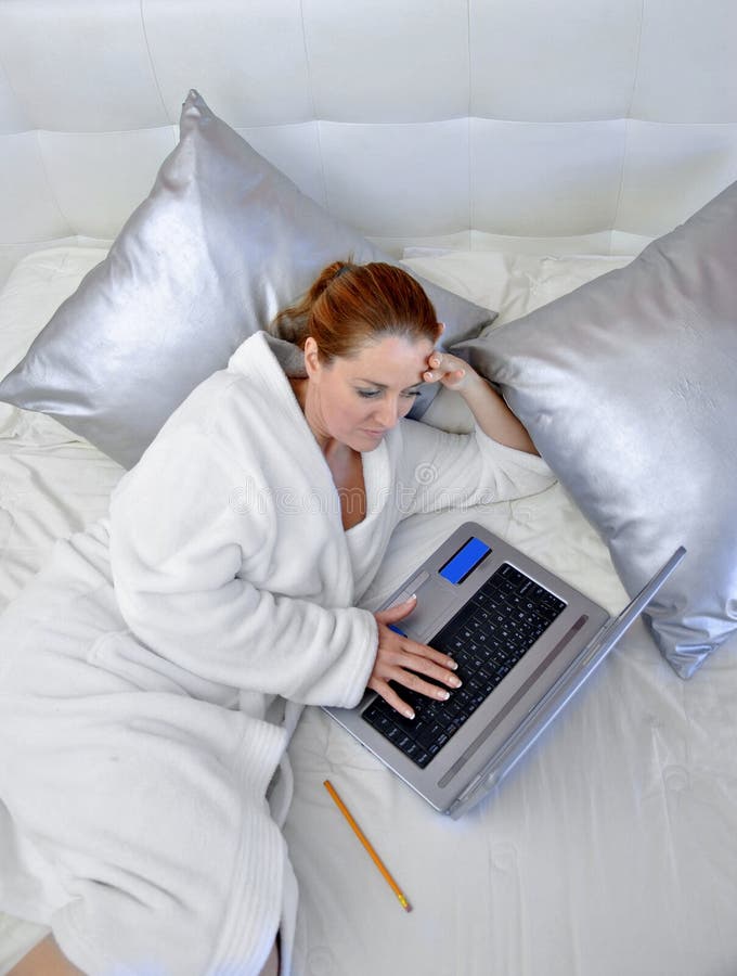 Woman Working Quietly on Your Terrace Stock Image - Image of ...
