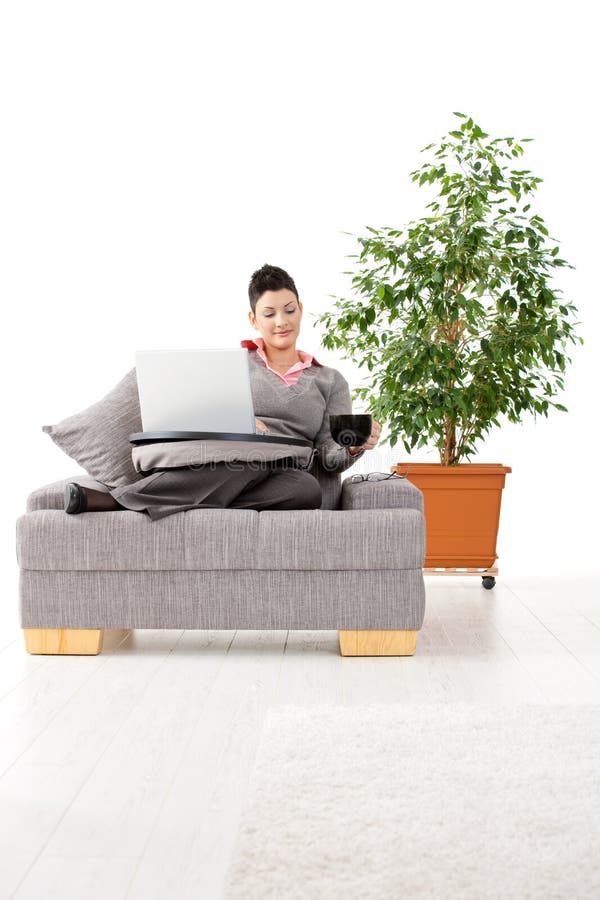 Computer at home stock image. Image of computer, education - 6730213