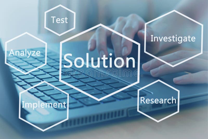 Woman Working Hand on Keyboard Close Up, Solution Finding Method ...