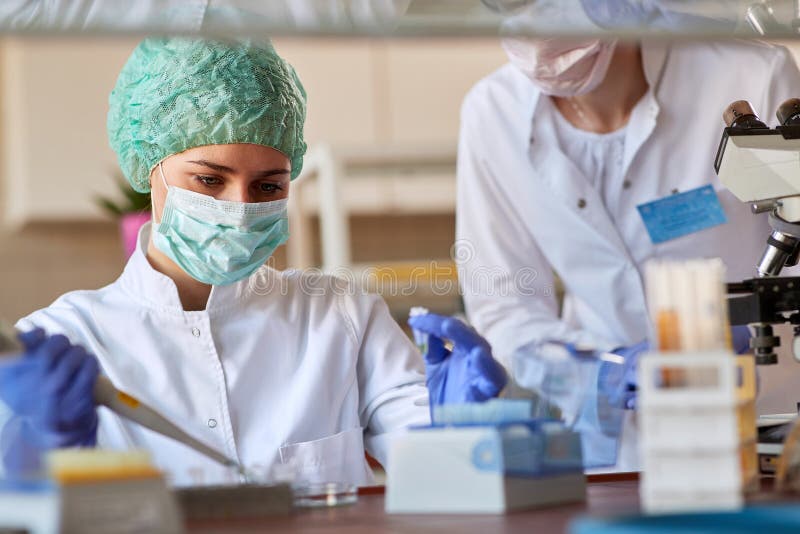 Woman Working in Medical Laborathory Stock Image - Image of infection ...