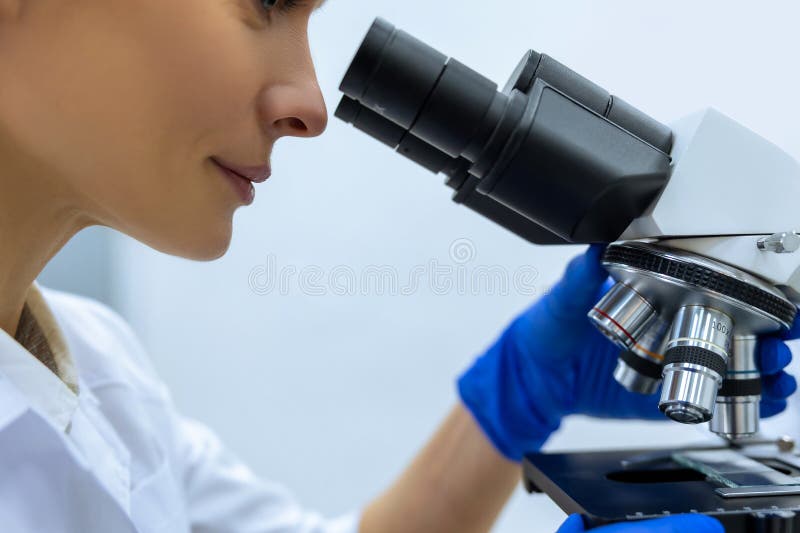 Woman Working in Modern Scientific Laboratory, Researching ...