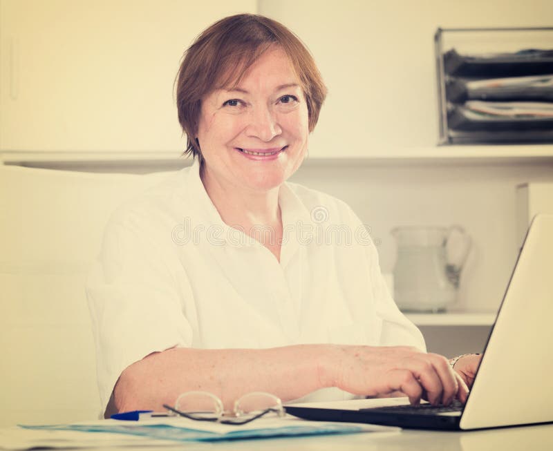 Woman working productively stock image. Image of american - 92152991