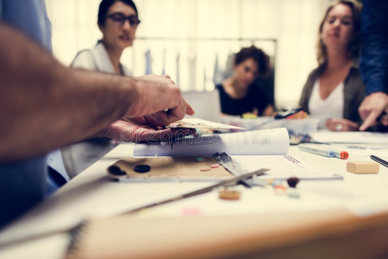 Woman Working on Projects Together Stock Image - Image of women ...