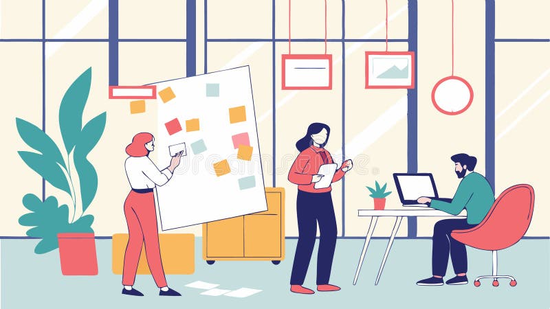 Woman Working on Tablet Digital Work and Mobile Office Environment ...