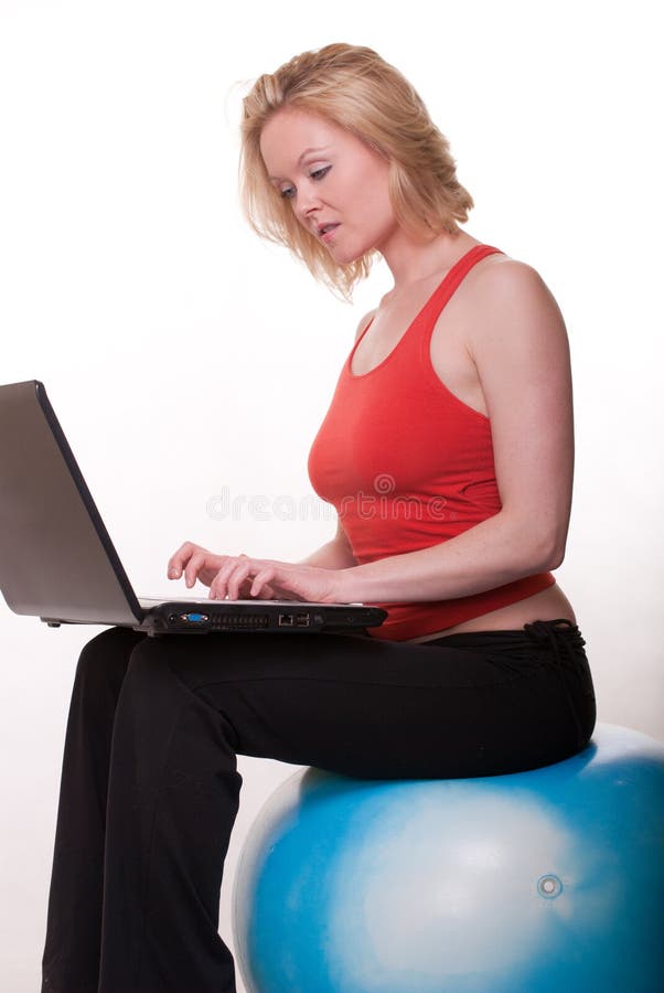 Woman in workout fashion stock image. Image of cute, thirties - 28562847