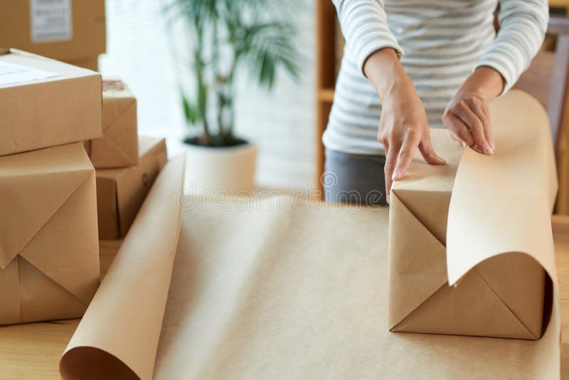 Wrapping boxes stock image. Image of preparing, package - 92664385